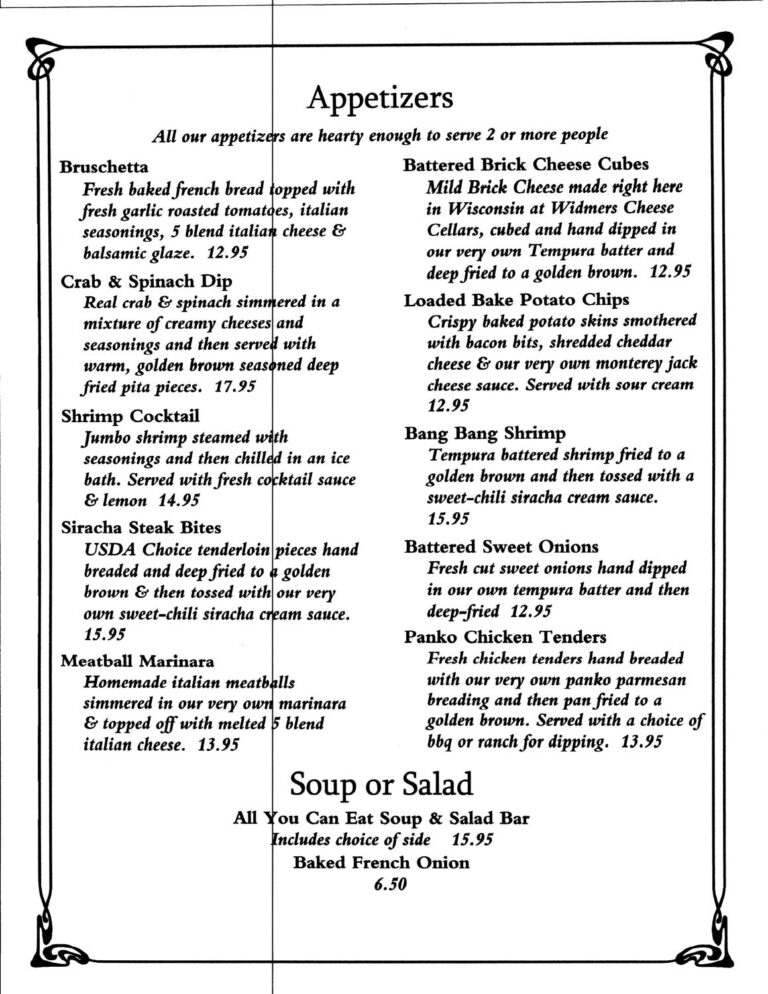 Menu - Hotel Seymour Supperclub