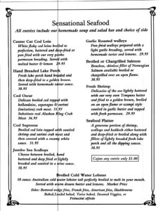 Menu - Hotel Seymour Supperclub