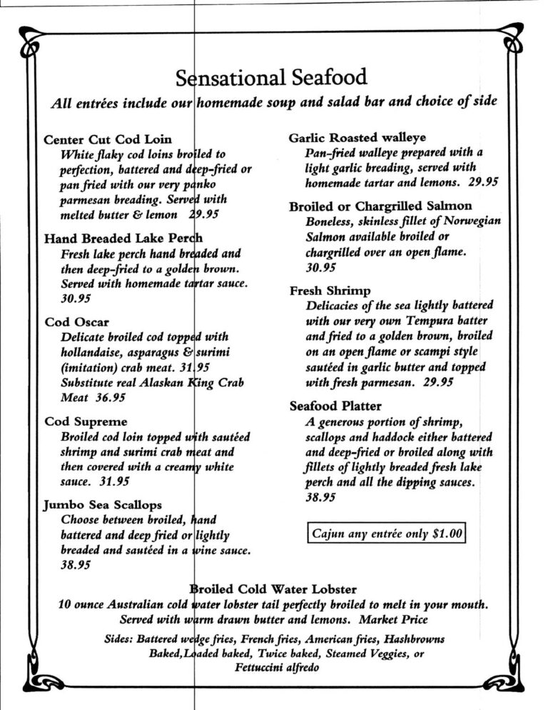 Menu - Hotel Seymour Supperclub